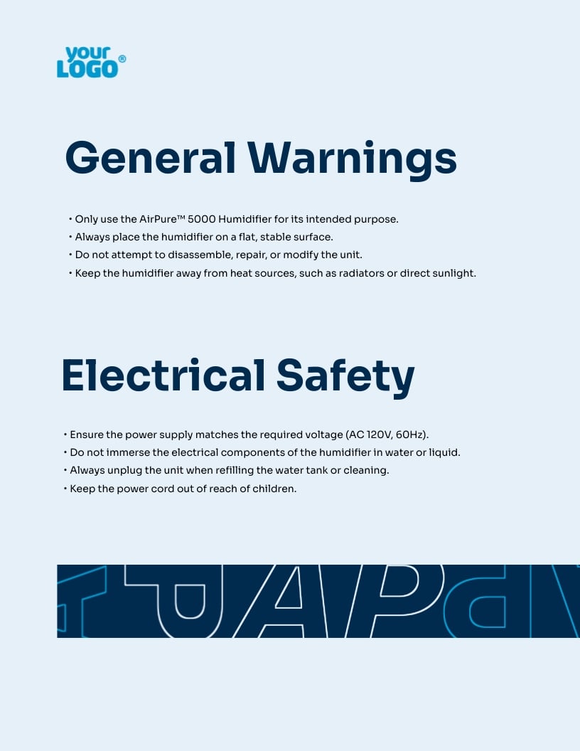 Instruction Manual Design Template | Visme