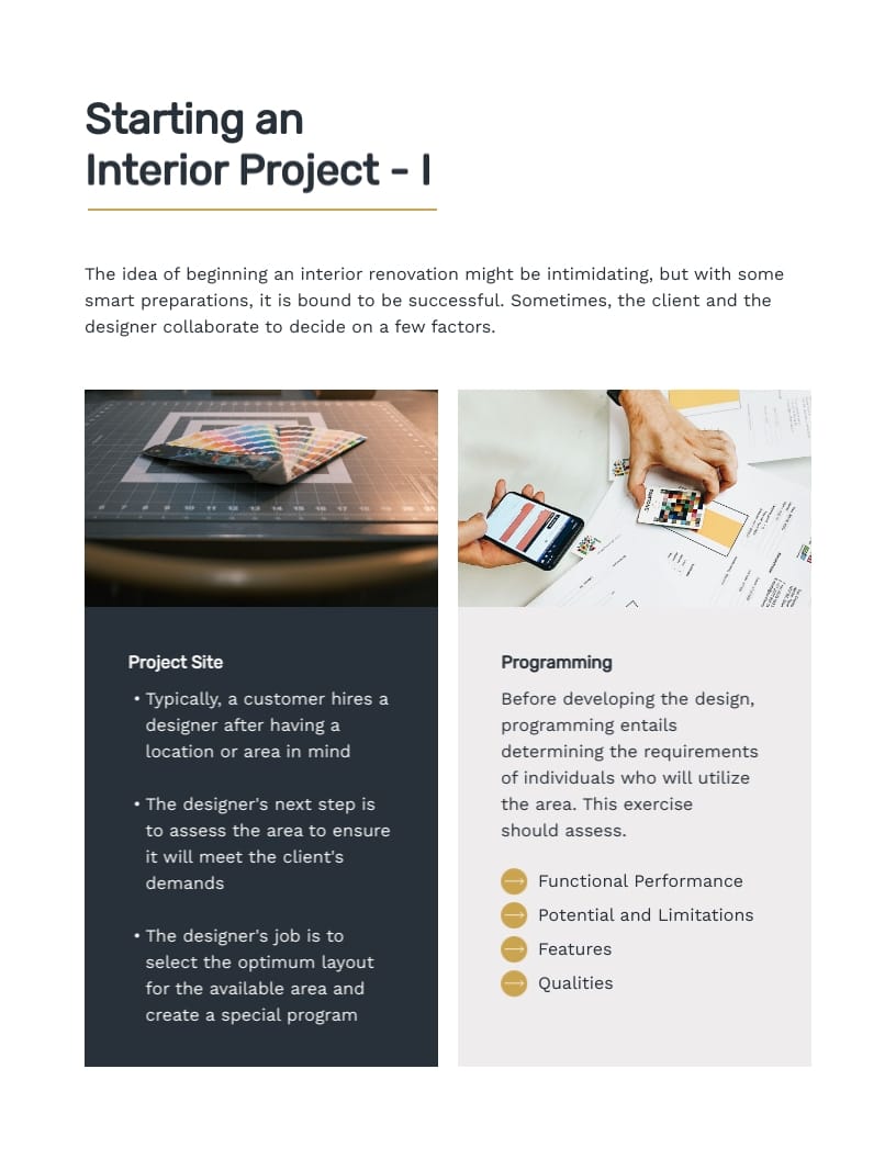 Interior Design Ebook 1 Template | Visme