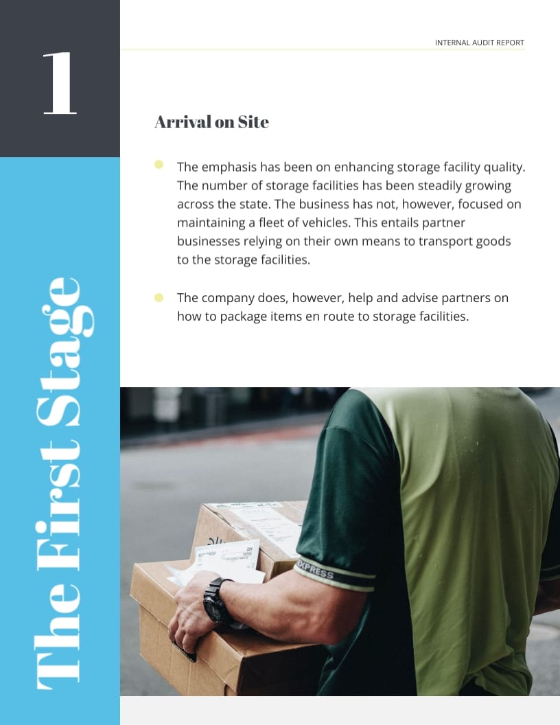 Internal Audit Report 2 Template | Visme