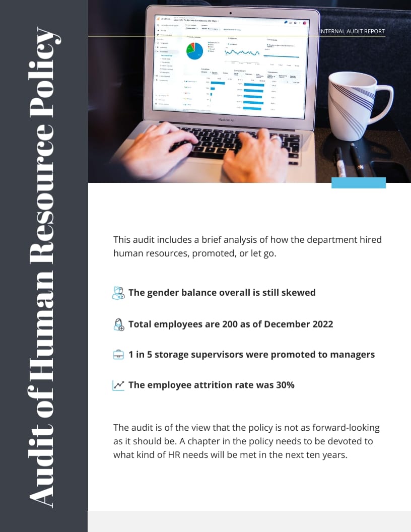 Internal Audit Report 2 Template | Visme