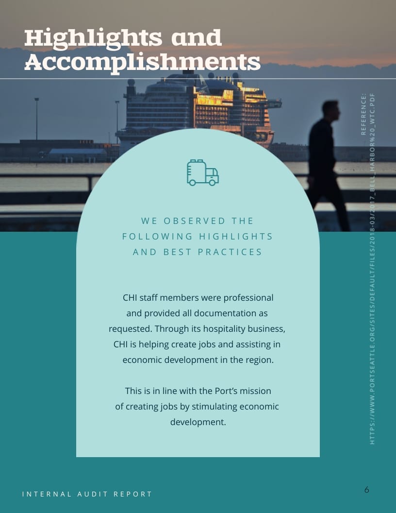 Internal Audit Report Template | Visme