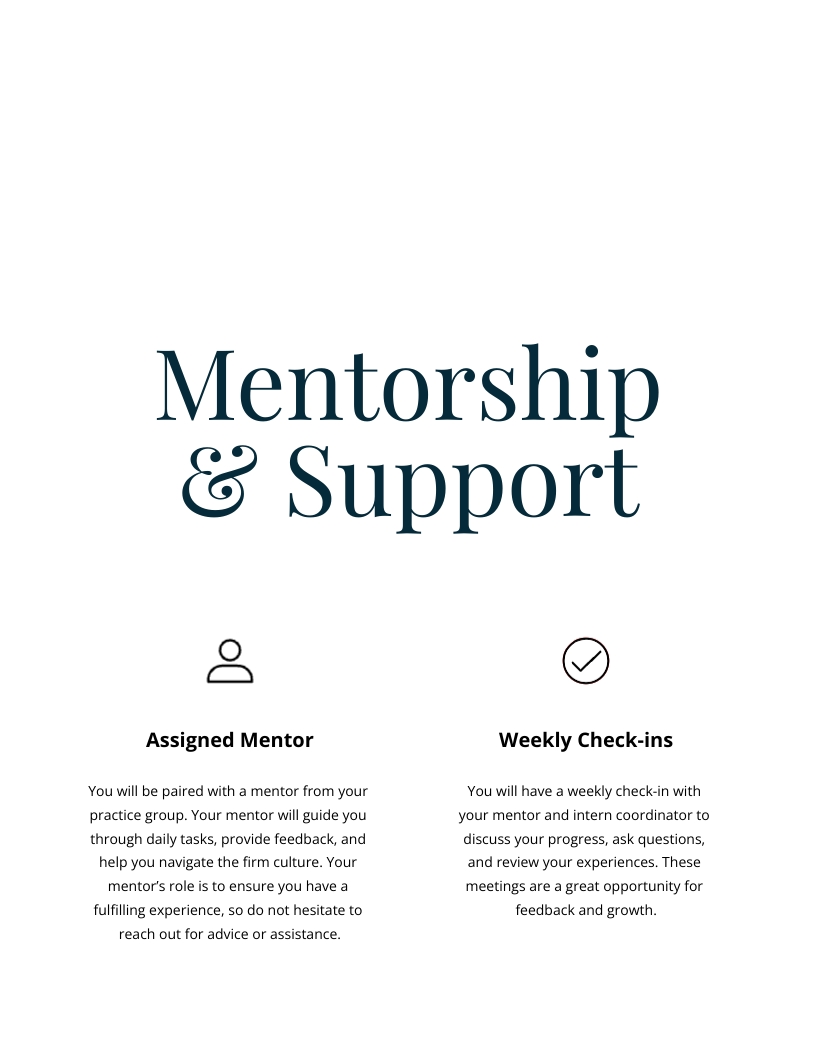Internship Orientation Guide Template | Visme