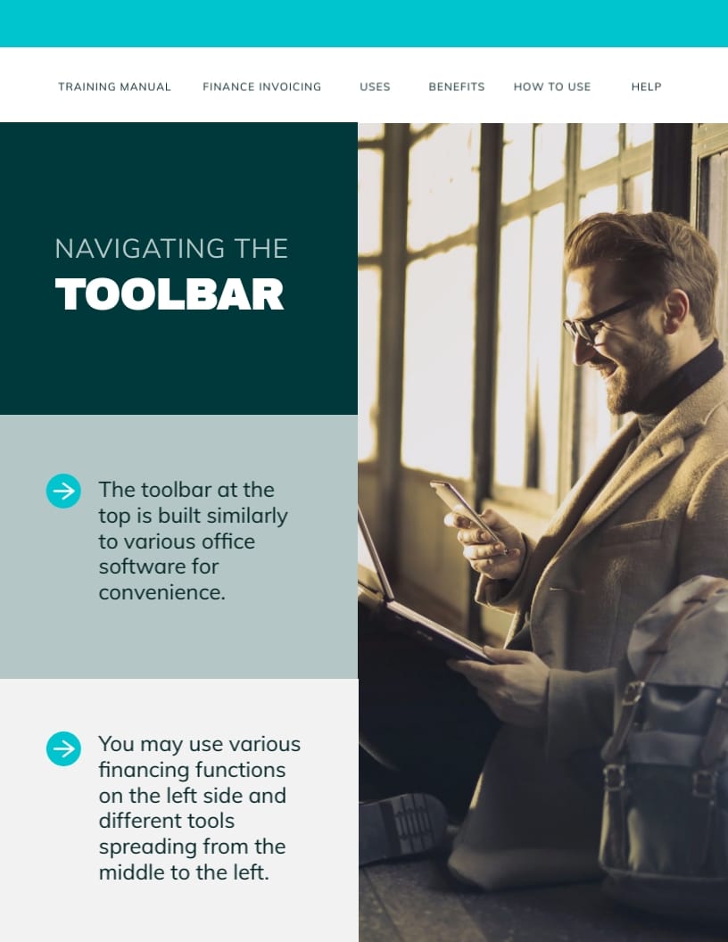 Invoicing Software Training Manual Template | Visme