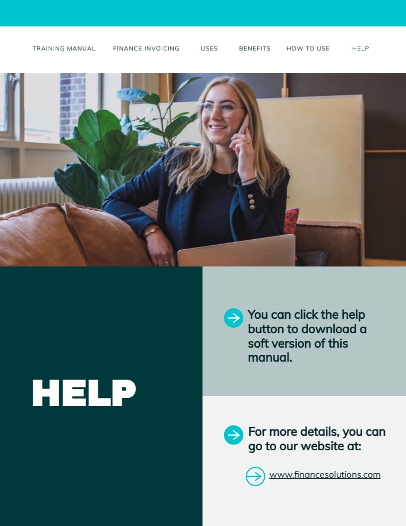 Invoicing Software Training Manual Template | Visme