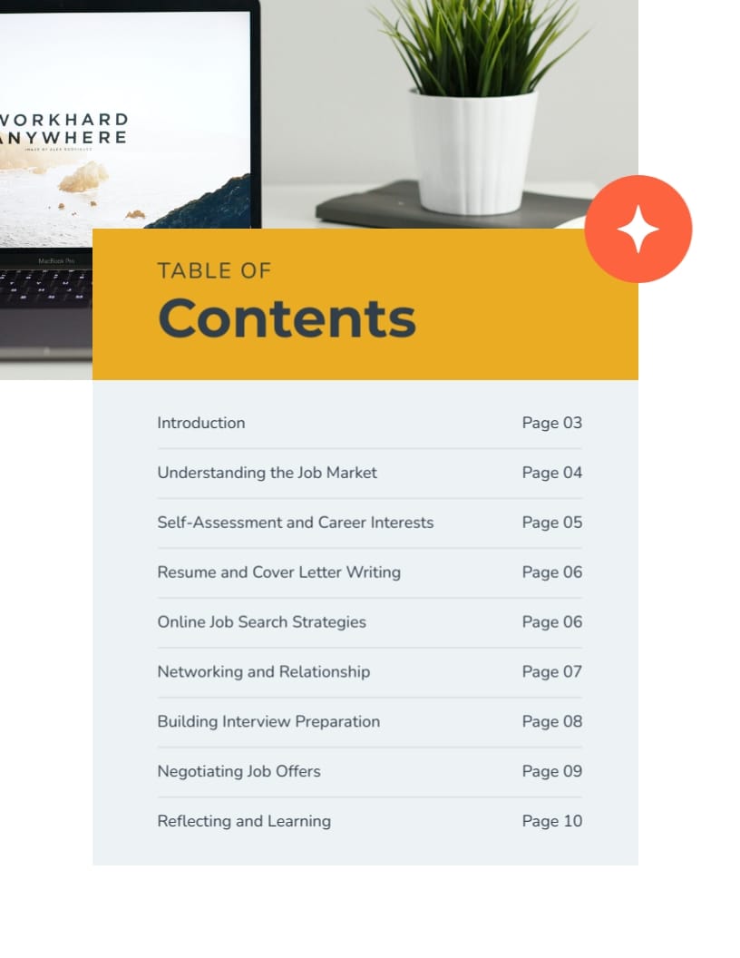 Job Hunting Workbook Template | Visme