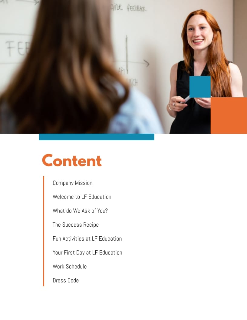 LF Education Employee Handbook Template | Visme