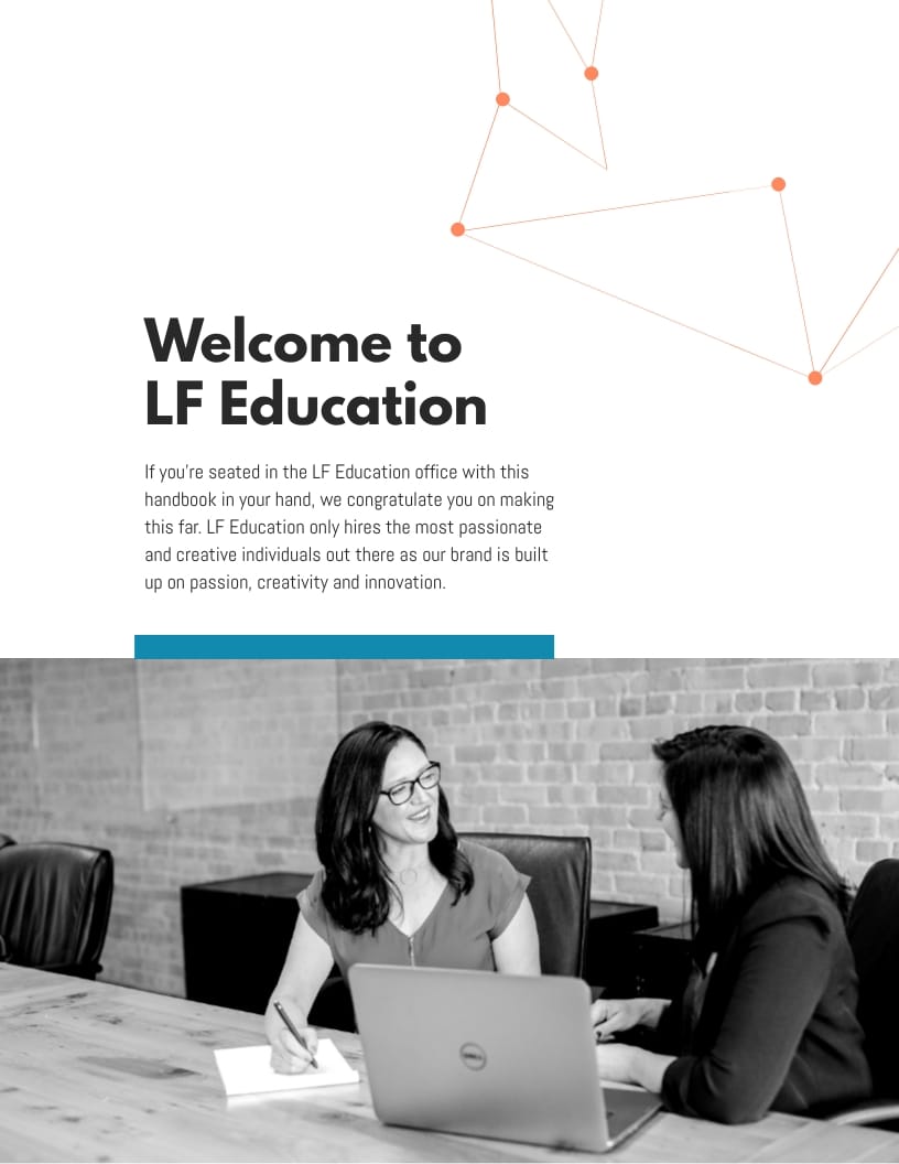 LF Education Employee Handbook Template | Visme