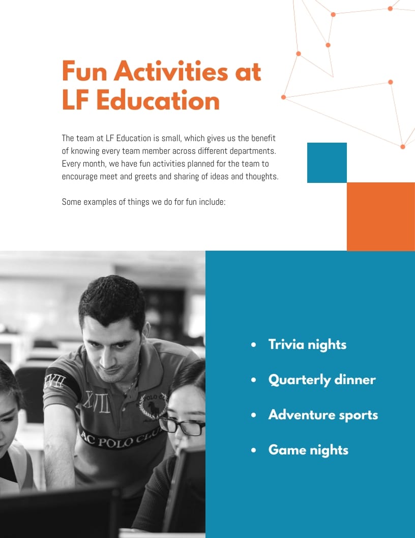 LF Education Employee Handbook Template | Visme