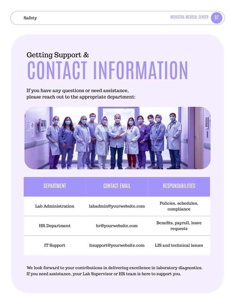 Lab Orientation Guide Template | Visme
