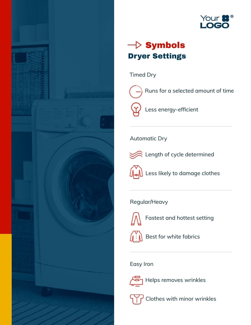 Laundry Cheat Sheet Template | Visme