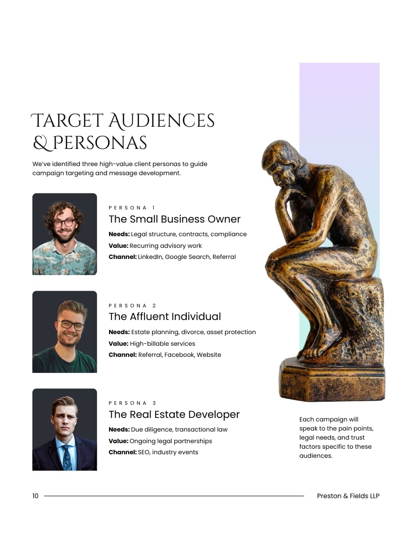 Law Firm Marketing Strategy Plan Template | Visme