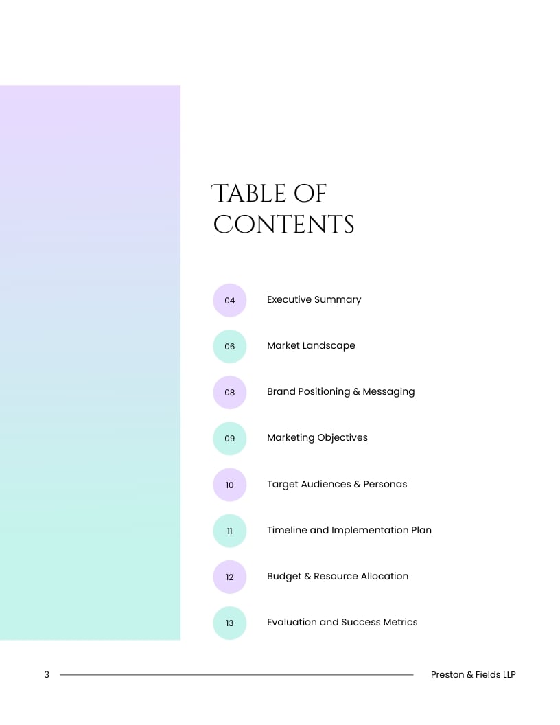 Law Firm Marketing Strategy Plan Template | Visme