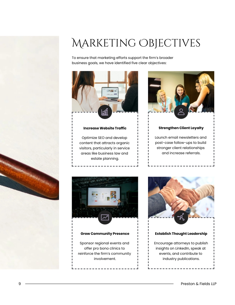 Law Firm Marketing Strategy Plan Template | Visme
