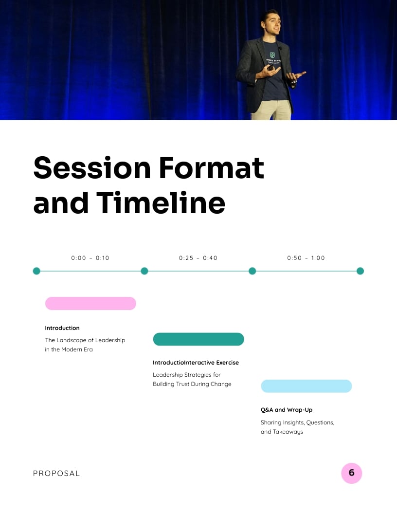 Leadership Conference Presentation Proposal Template | Visme