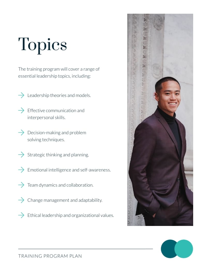 Leadership Training Program Plan Template | Visme