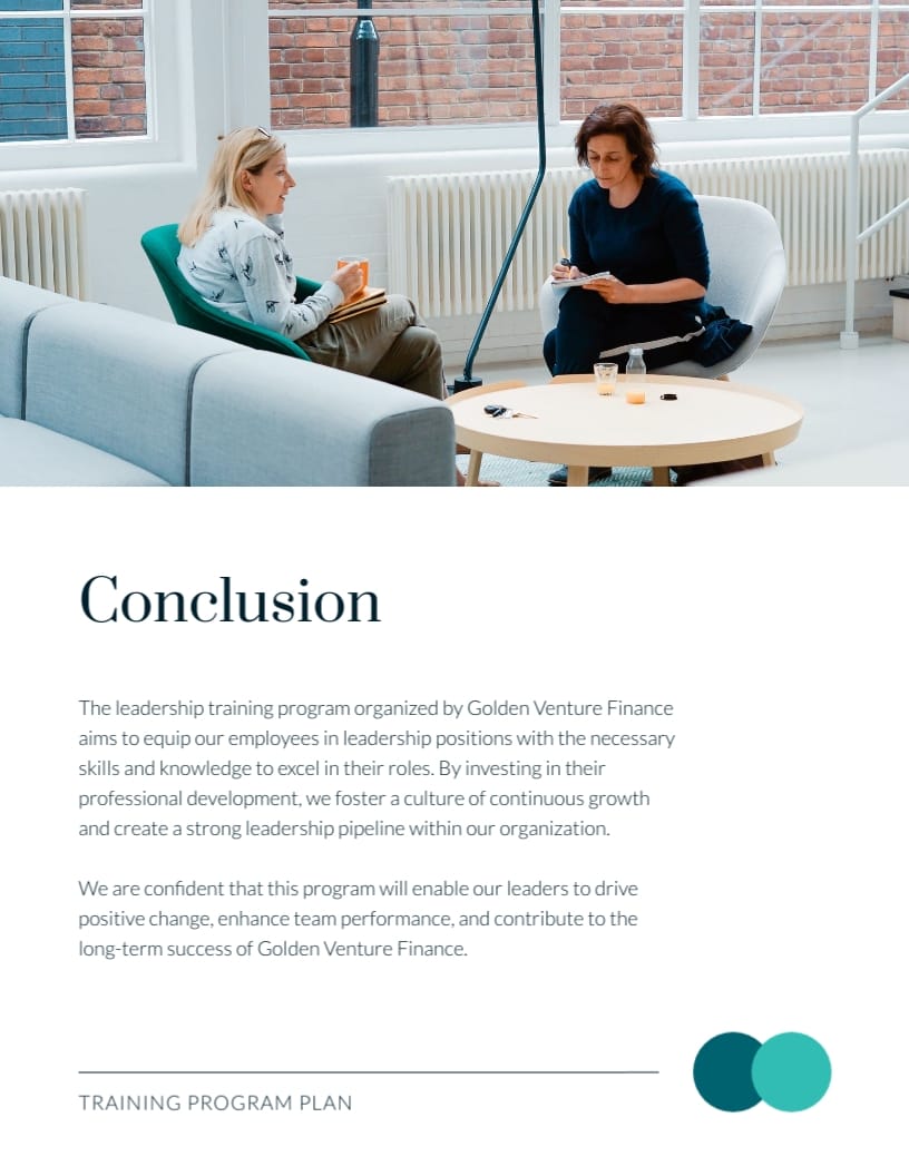 Leadership Training Program Plan Template | Visme