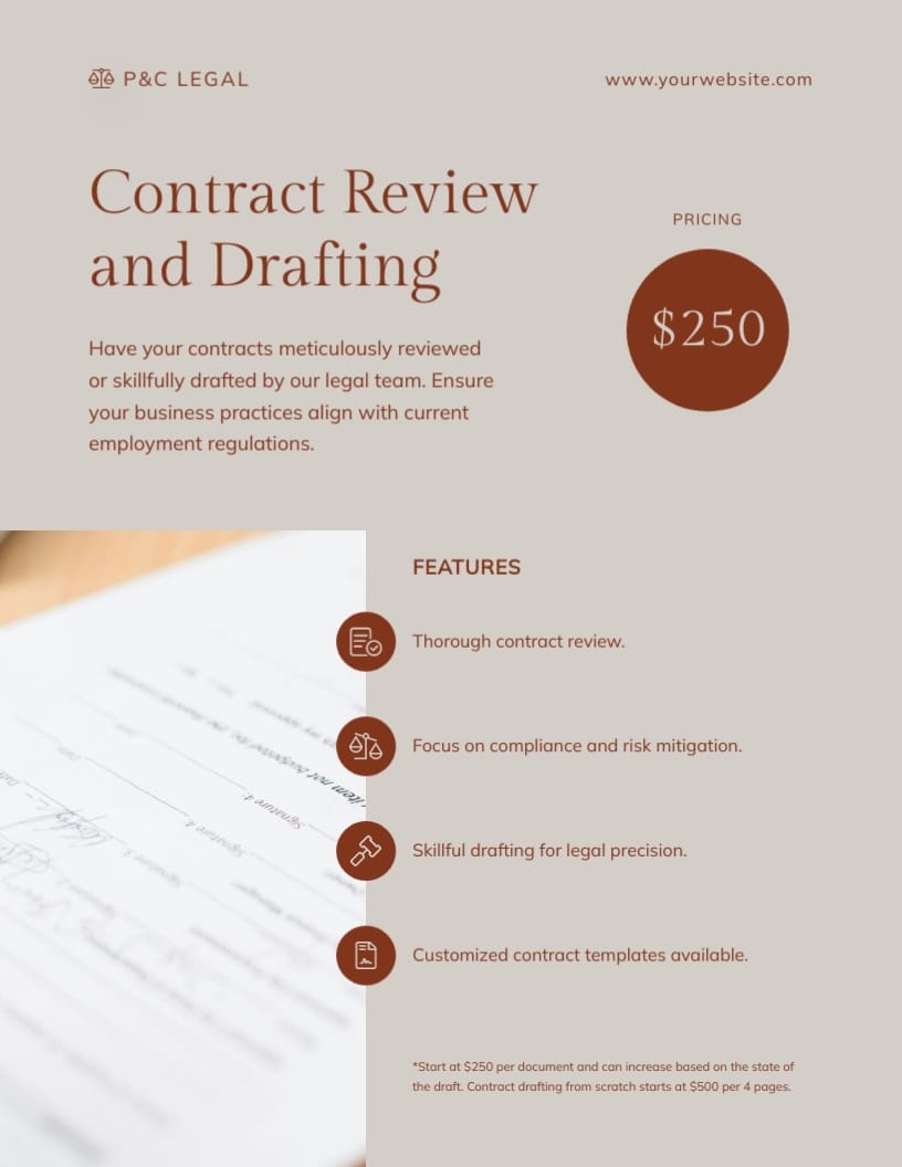 Legal Services Catalog Template | Visme