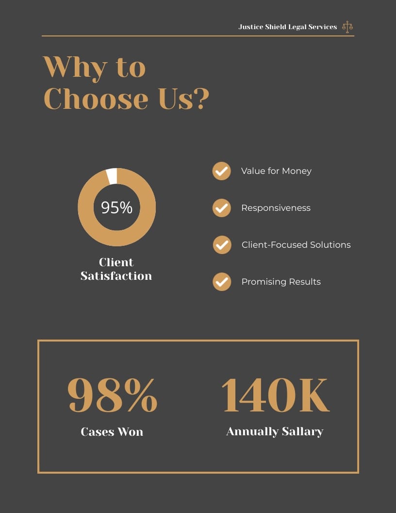 Legal Services Firm Booklet Template | Visme