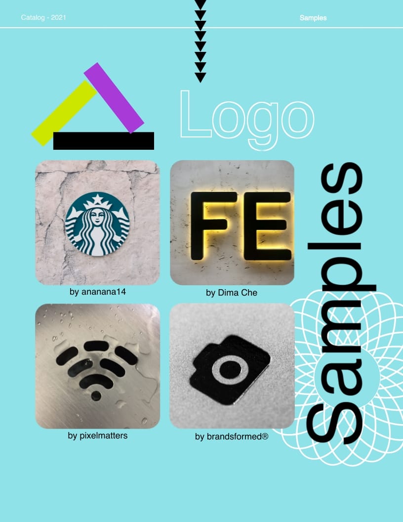 Logo Design Catalog Template | Visme