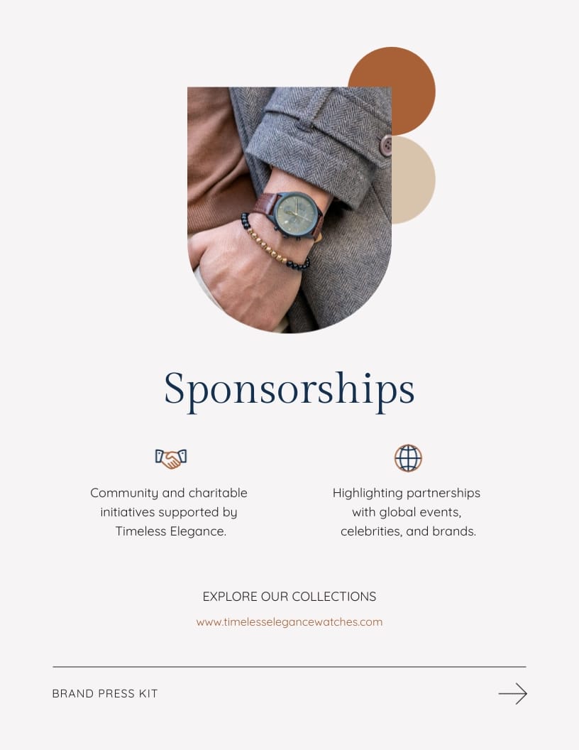 Luxury Watch Brand Press Kit Template | Visme