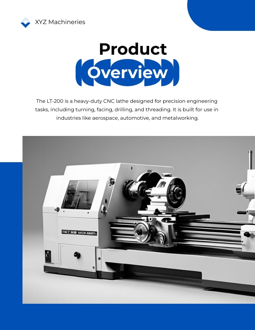 Machinery Operations Manual Template | Visme