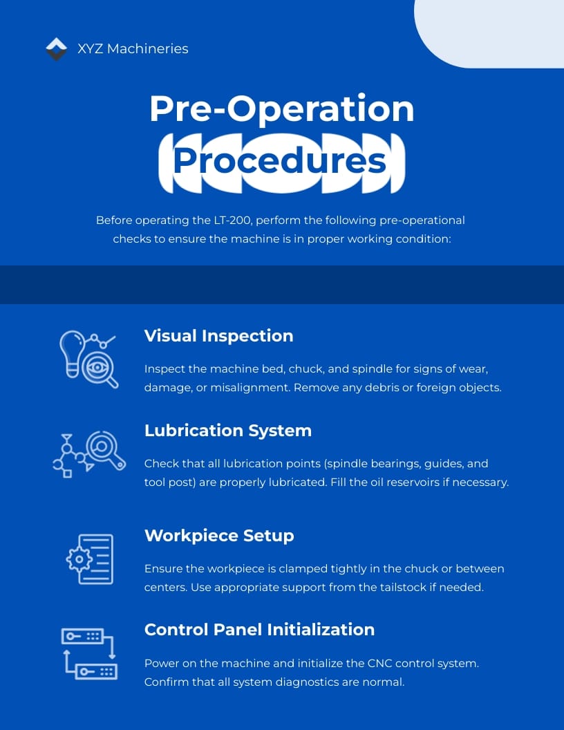 Machinery Operations Manual Template | Visme