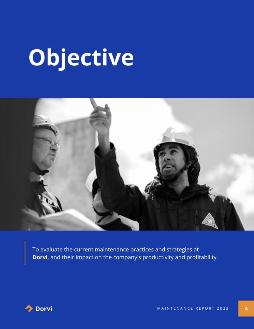 Maintenance Report Template | Visme