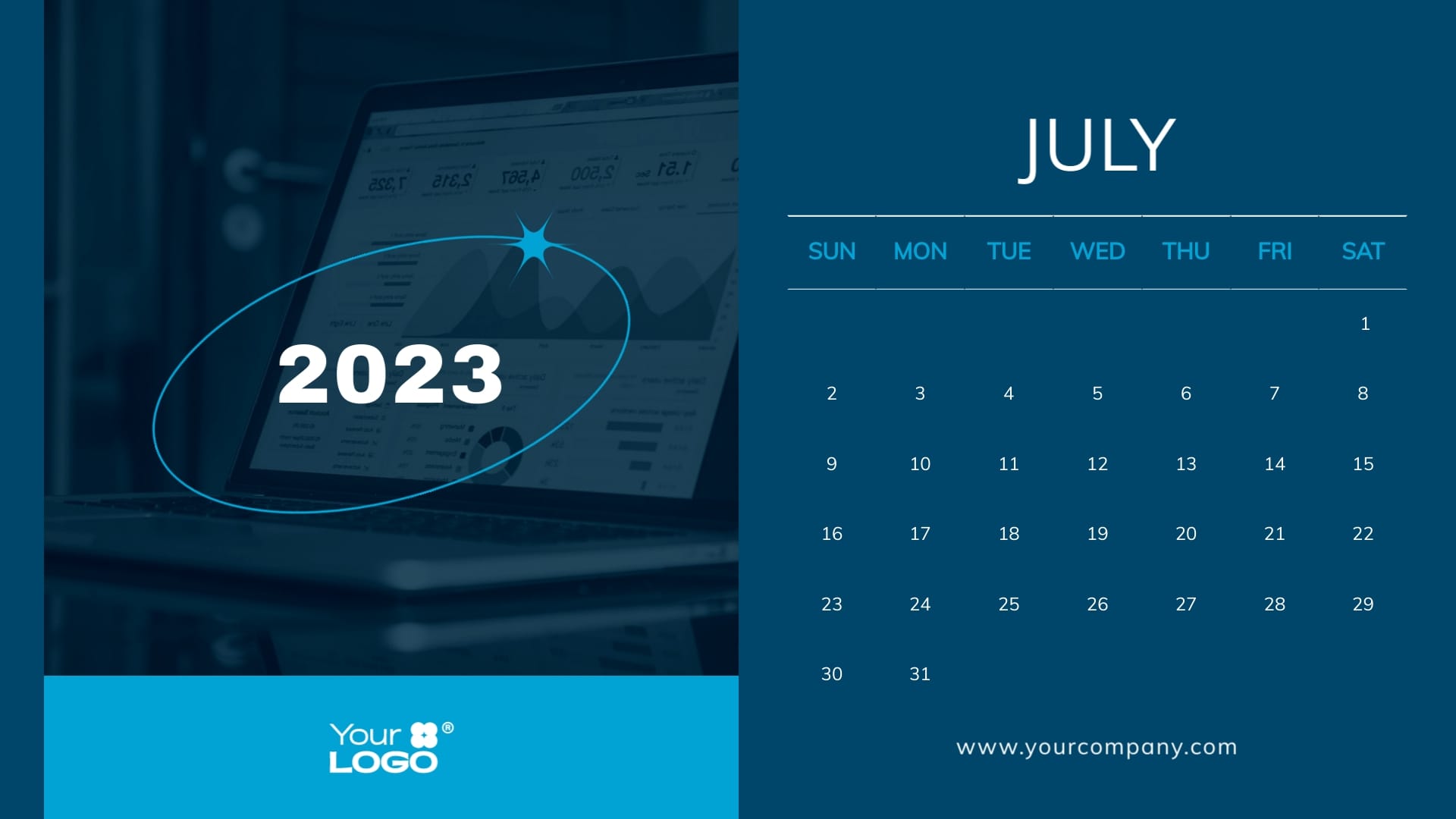 Management Consultancy Calendar Template | Visme