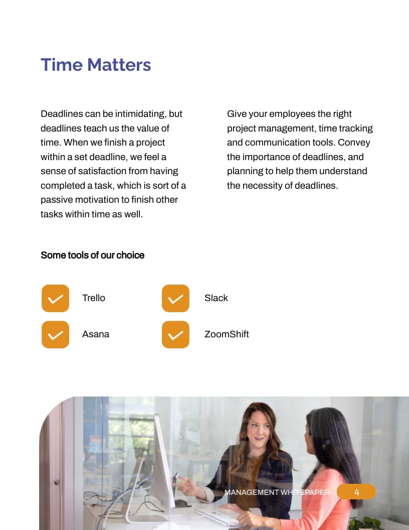 Management Whitepaper Template | Visme