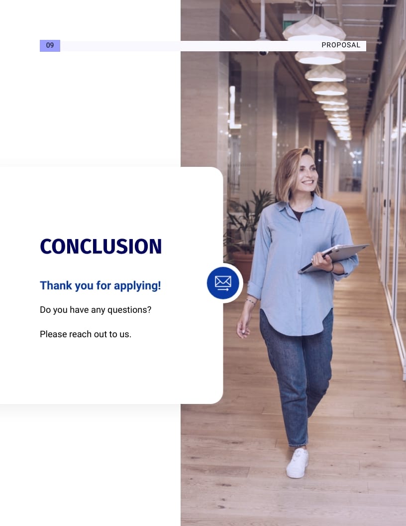 Manager Job Proposal Template | Visme