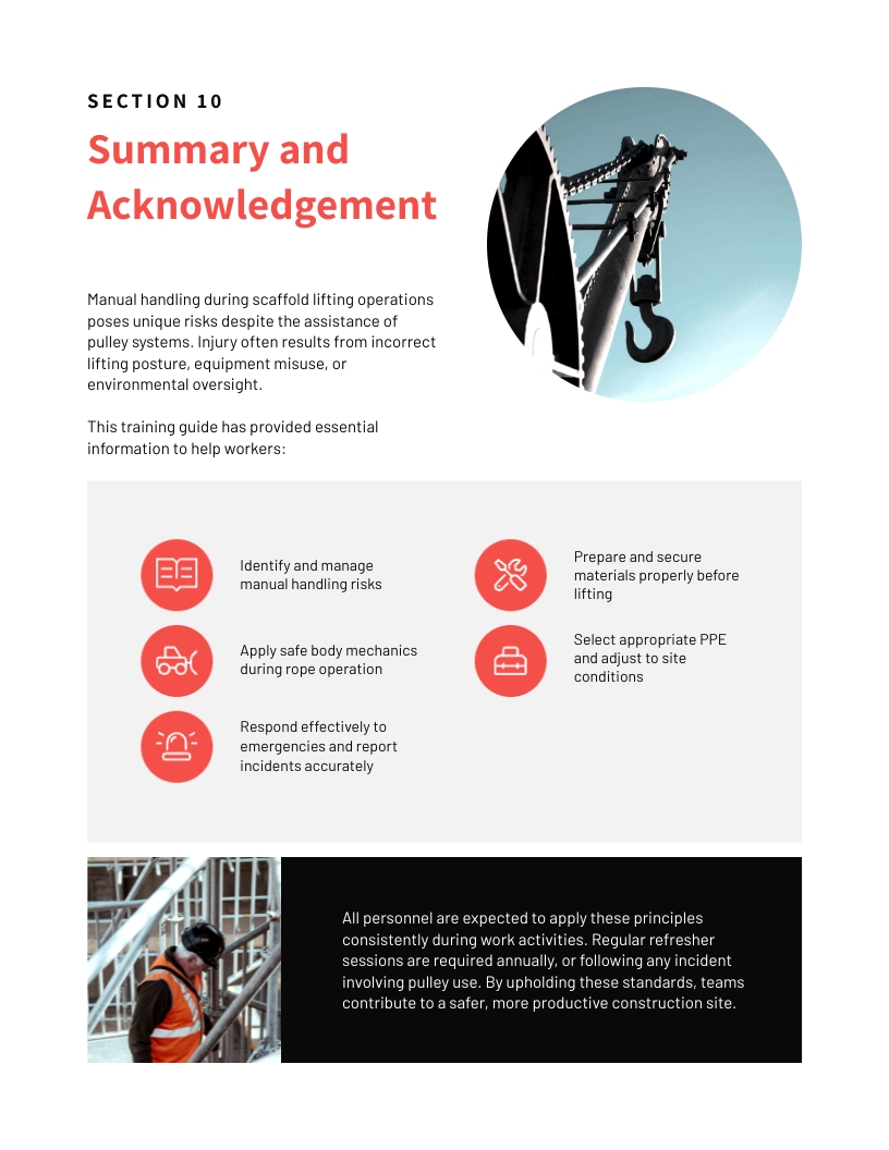 Manual Handling Training Plan Template | Visme