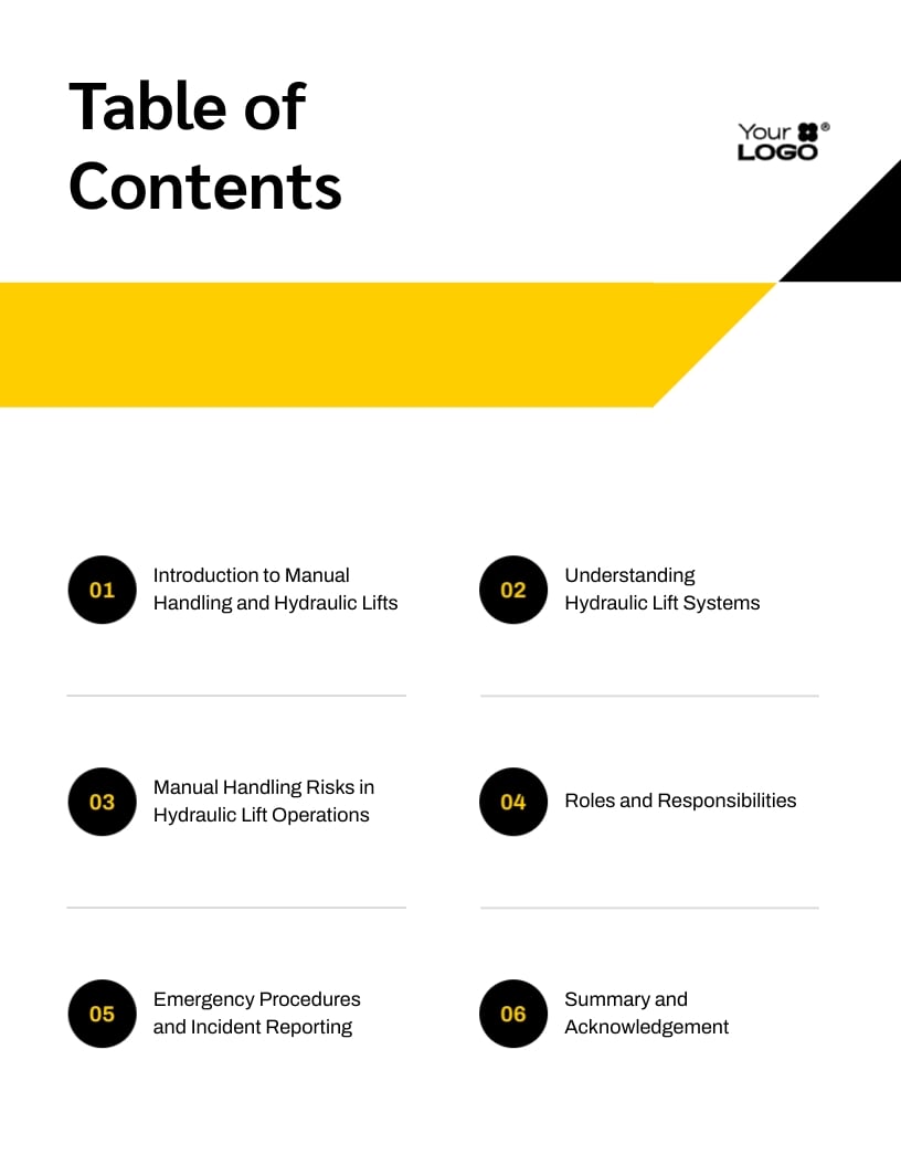 Manual Handling Training Program Template | Visme