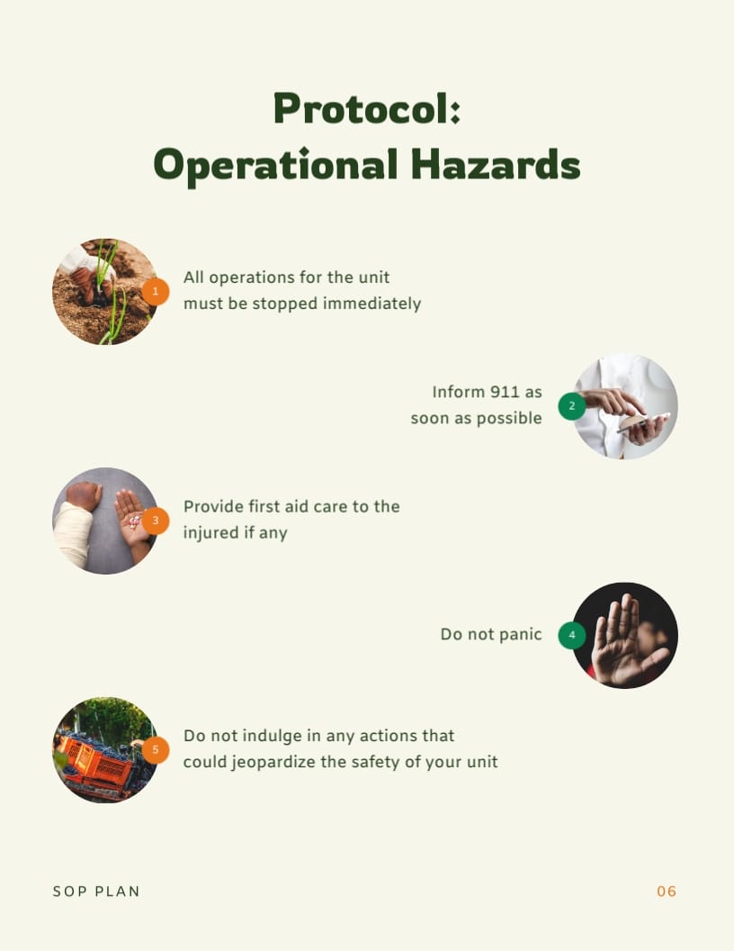 Manufacturing Company SOP Plan Template | Visme