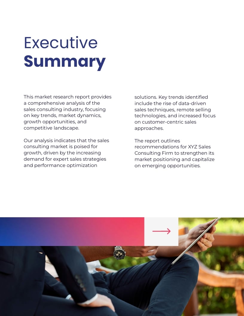 Market Research Industry Report Template | Visme
