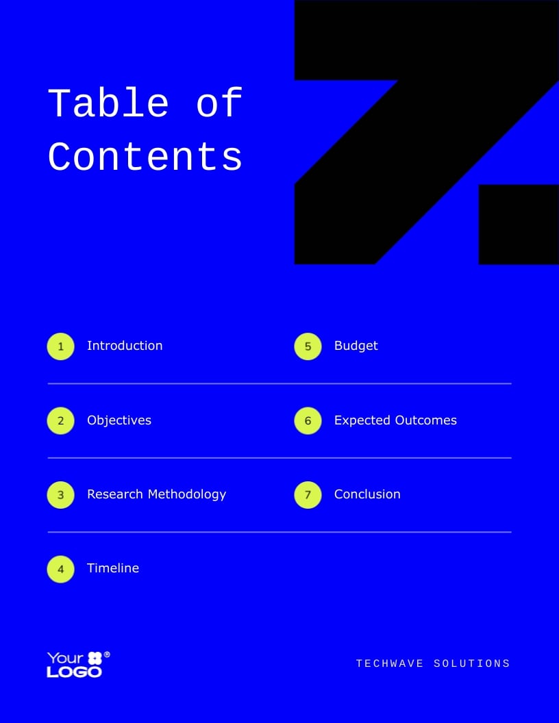 Market Research Proposal Template | Visme
