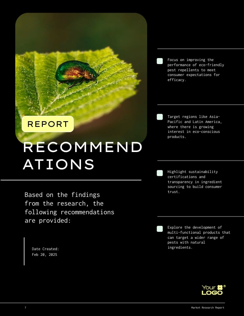 Market Research Report Sample Template | Visme