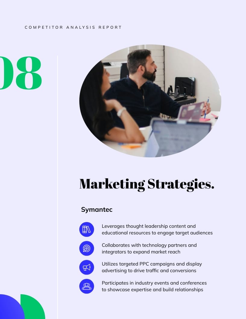 Marketing Competitor Analysis Report Template | Visme