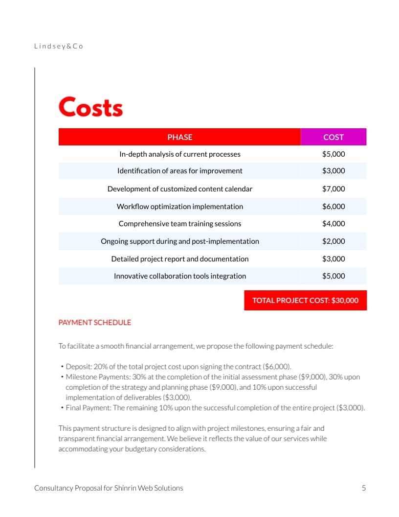 Marketing Consulting Proposal Template | Visme