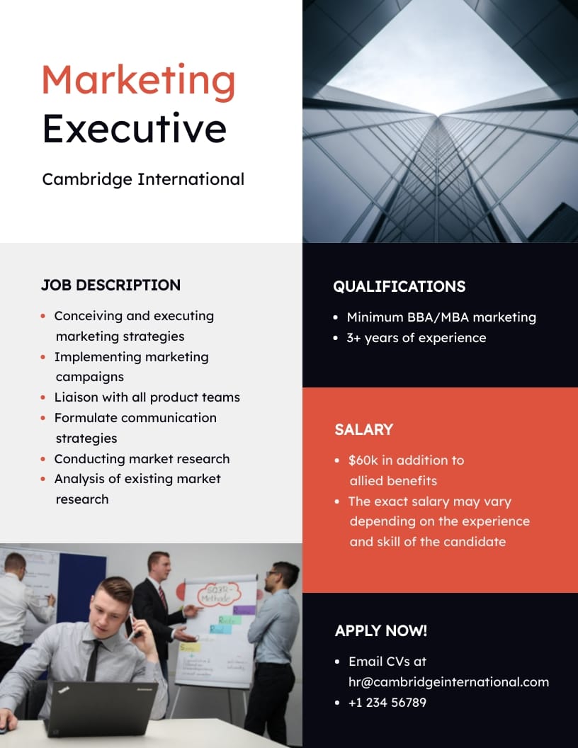 Translator Job Advertisement Template Visme