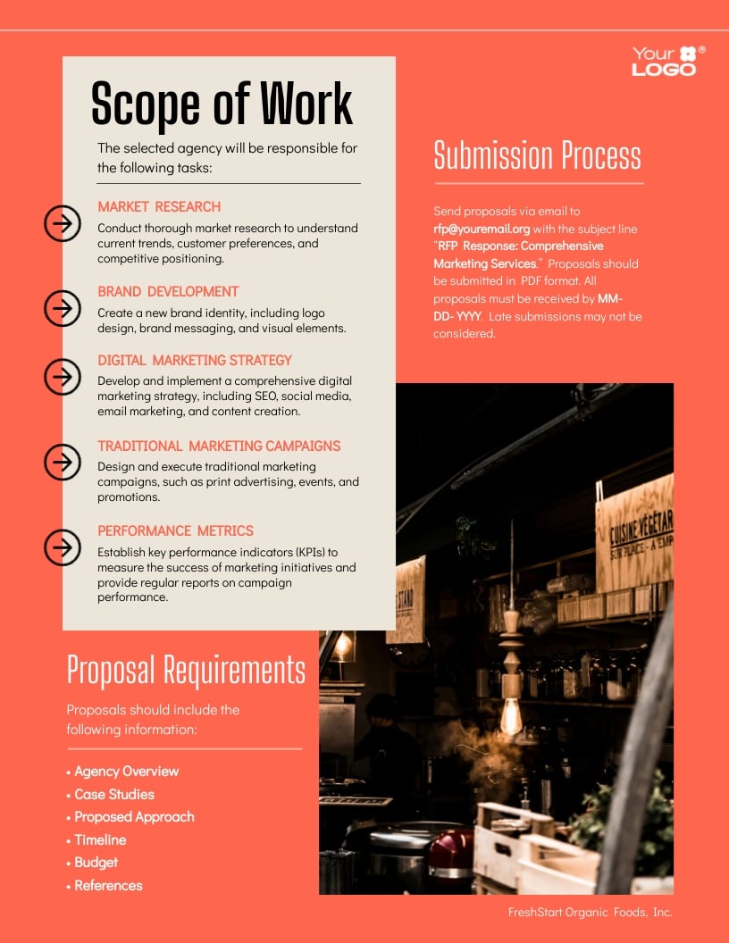 Marketing RFP Template | Visme