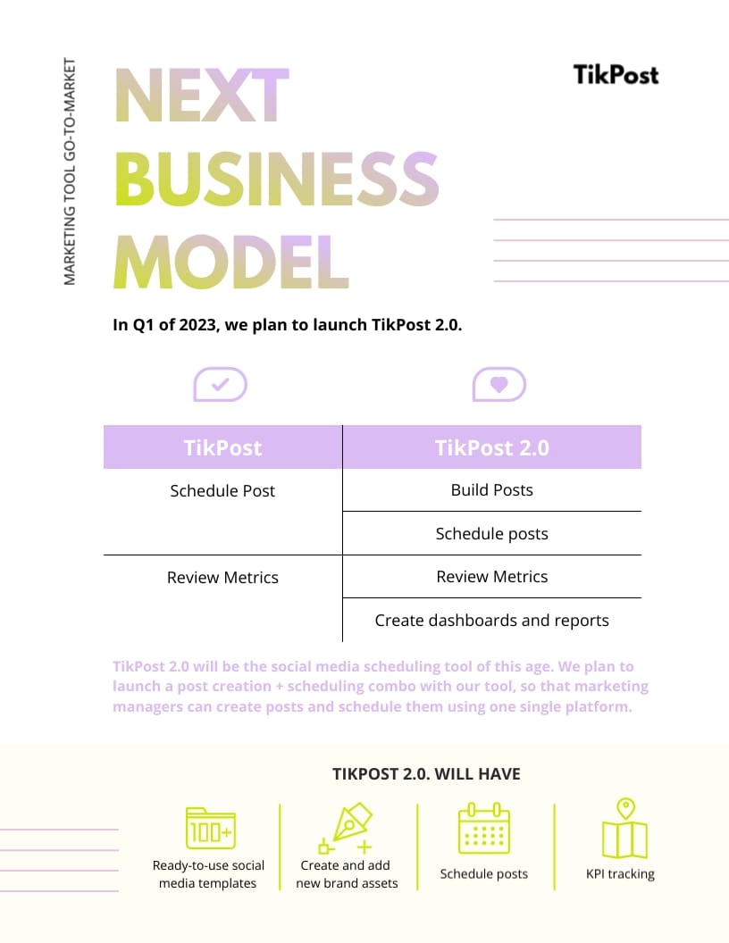 Marketing Tool Go-To-Market Strategy Plan Template | Visme