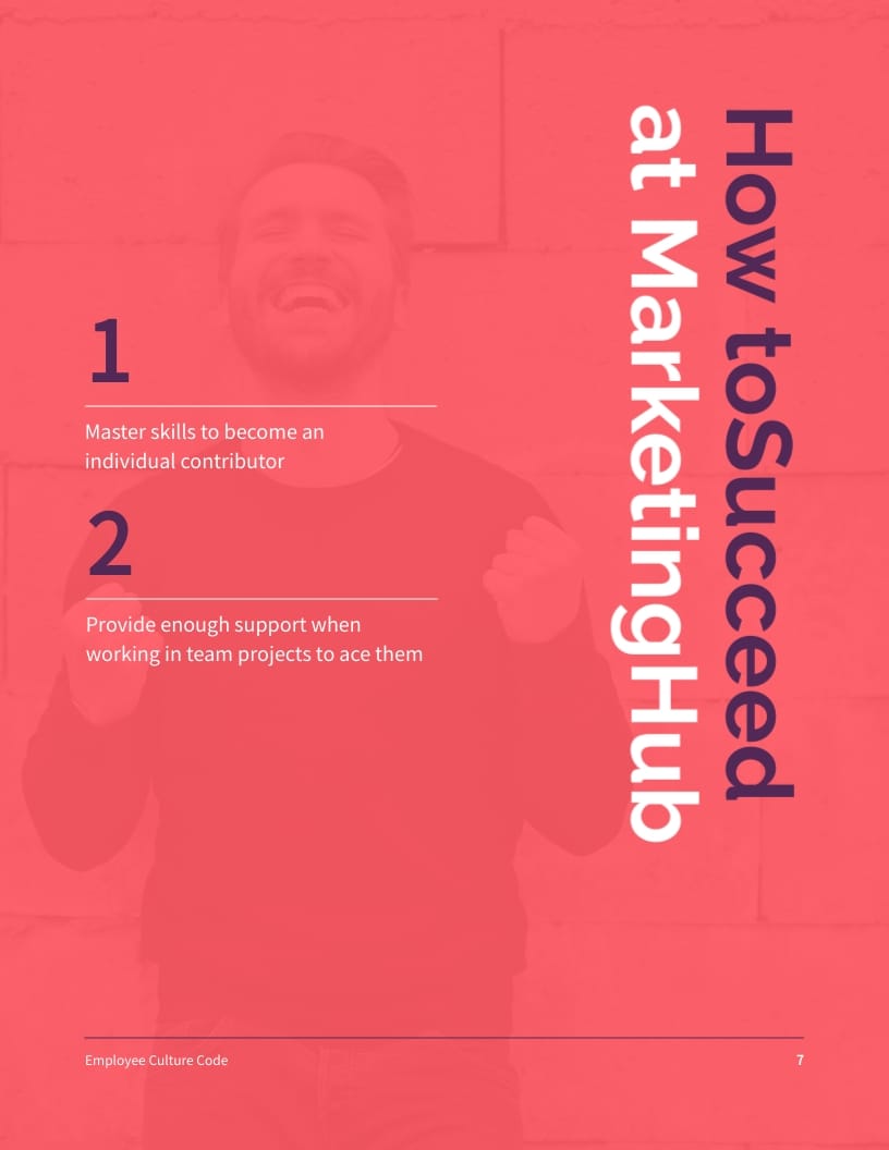 MarketingHub Employee Handbook Template | Visme