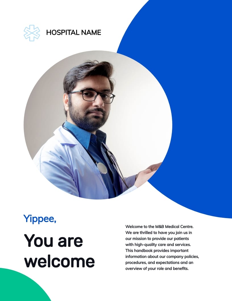 Medical Center Employee Handbook Template | Visme