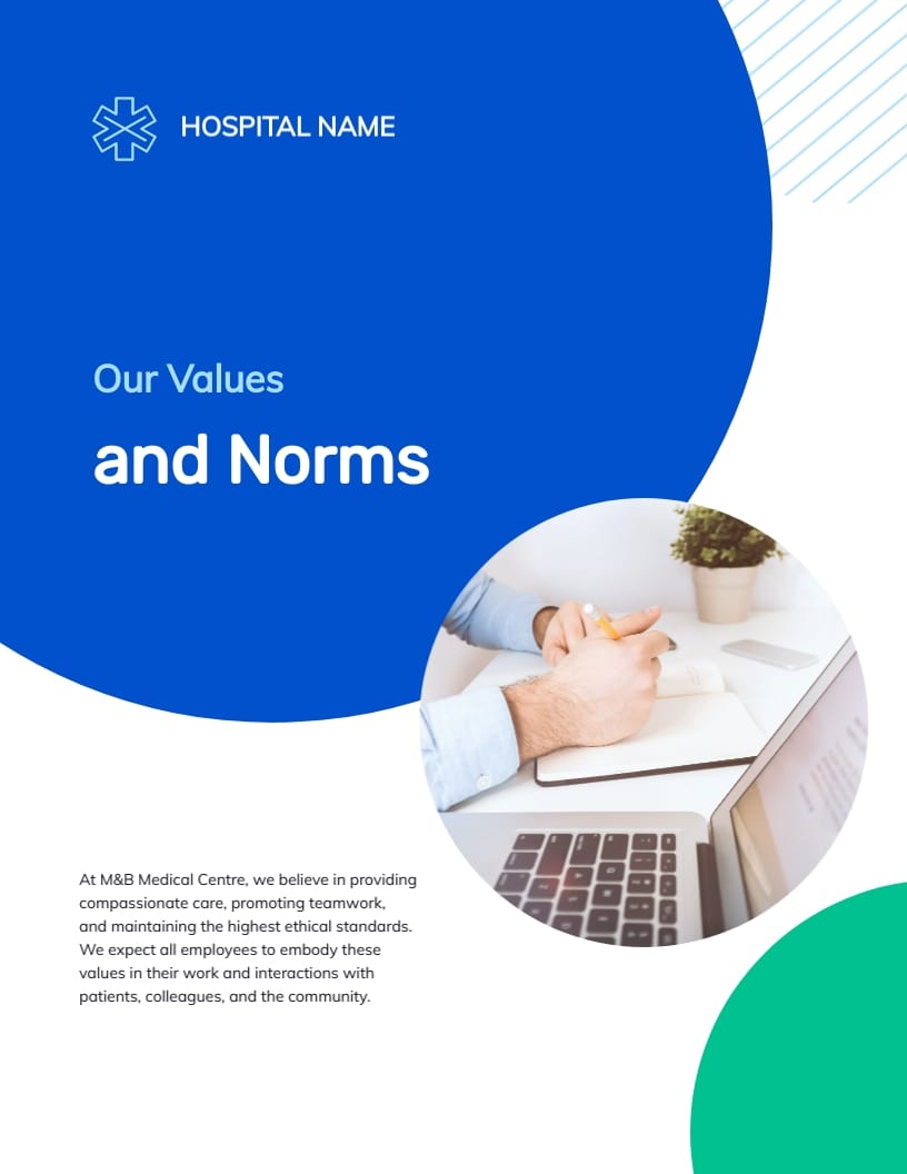 Medical Center Employee Handbook Template | Visme
