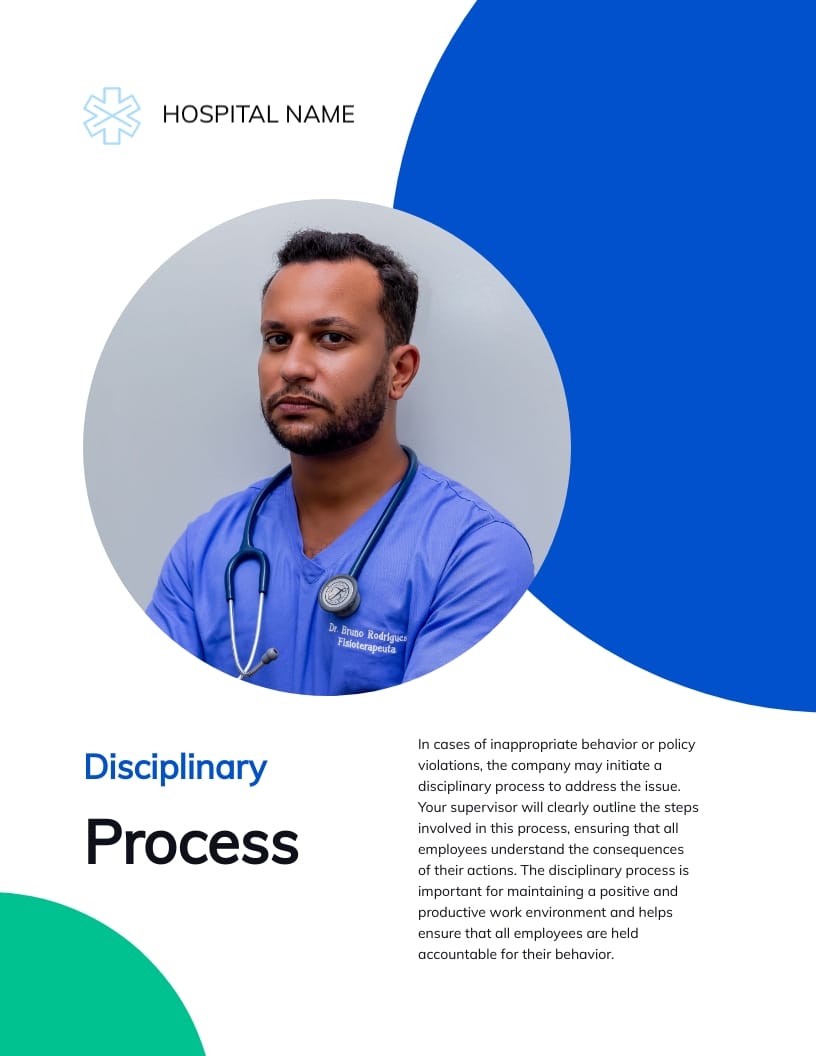 Medical Center Employee Handbook Template | Visme
