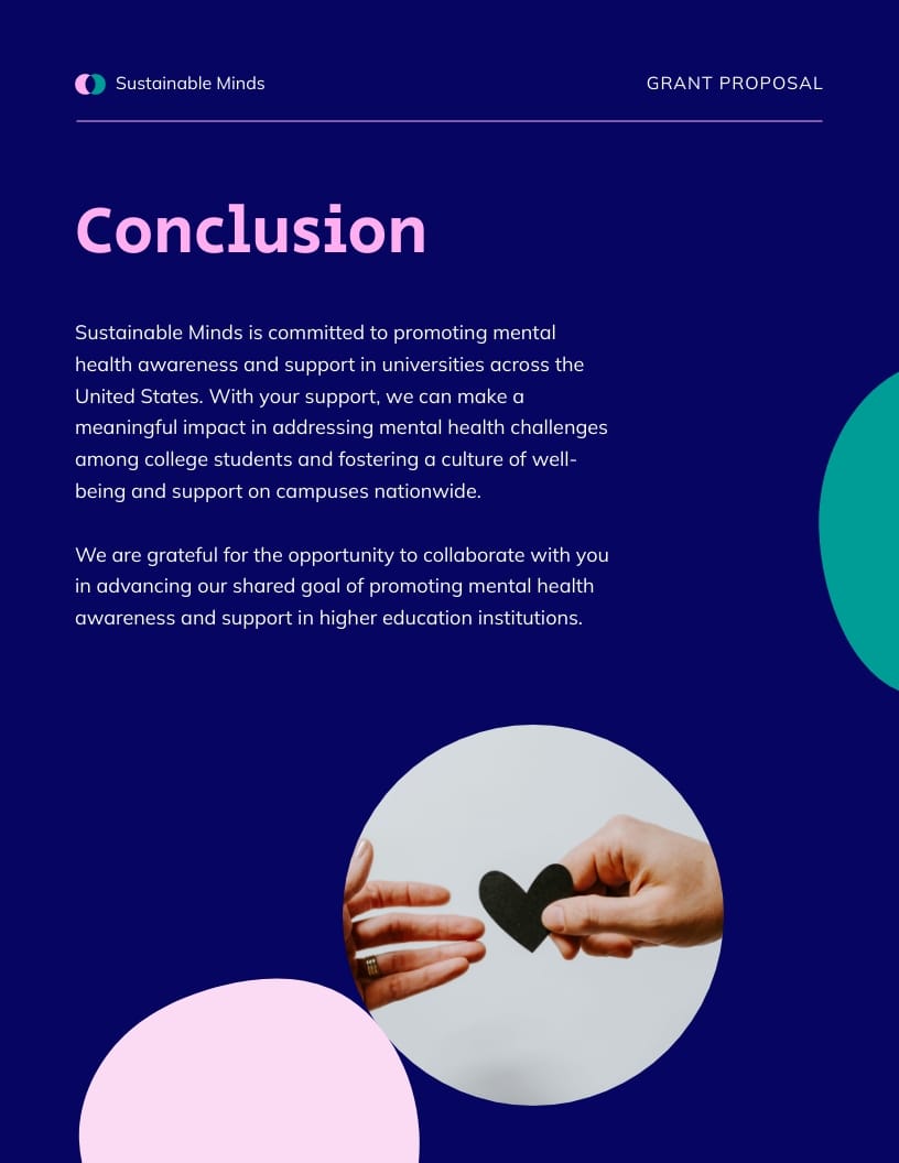 Mental Health Workshop Grant Proposal Template | Visme