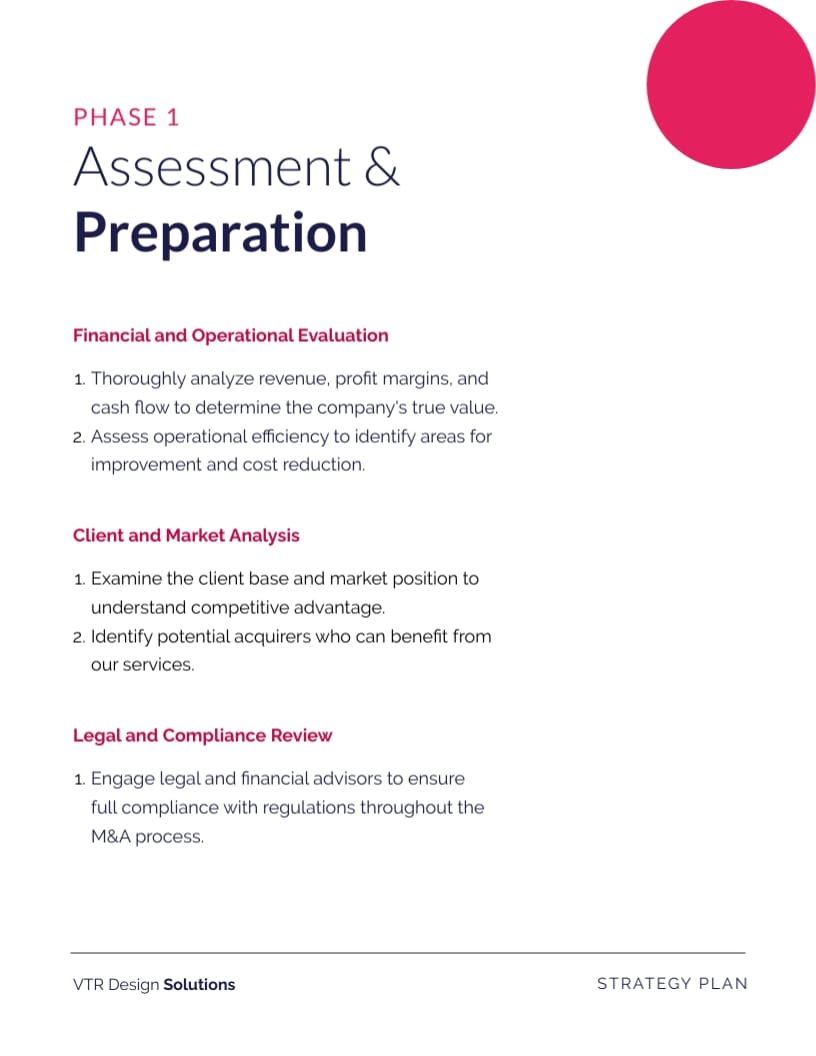 Merger and Acquisition Exit Strategy Plan Template | Visme