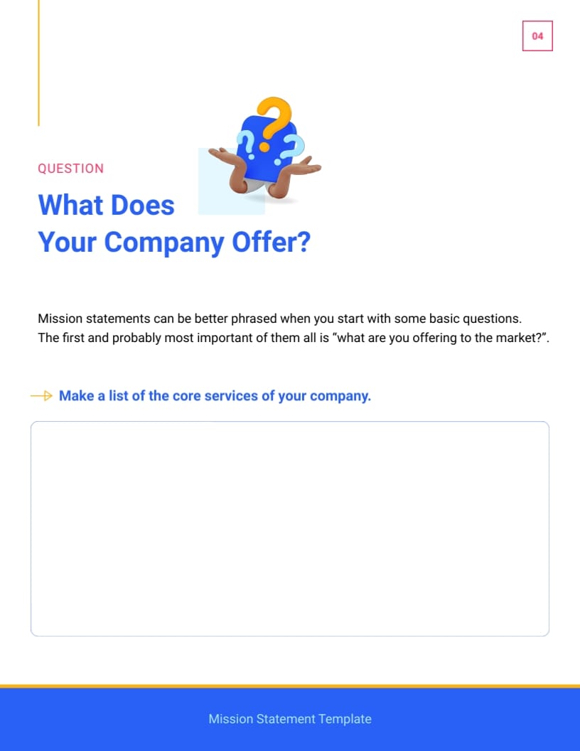 Mission Statement Document Template | Visme