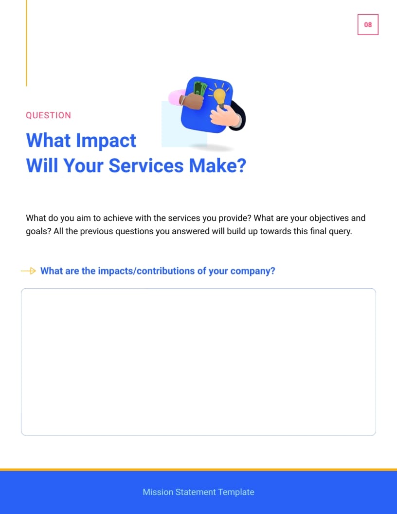 Mission Statement Document Template | Visme
