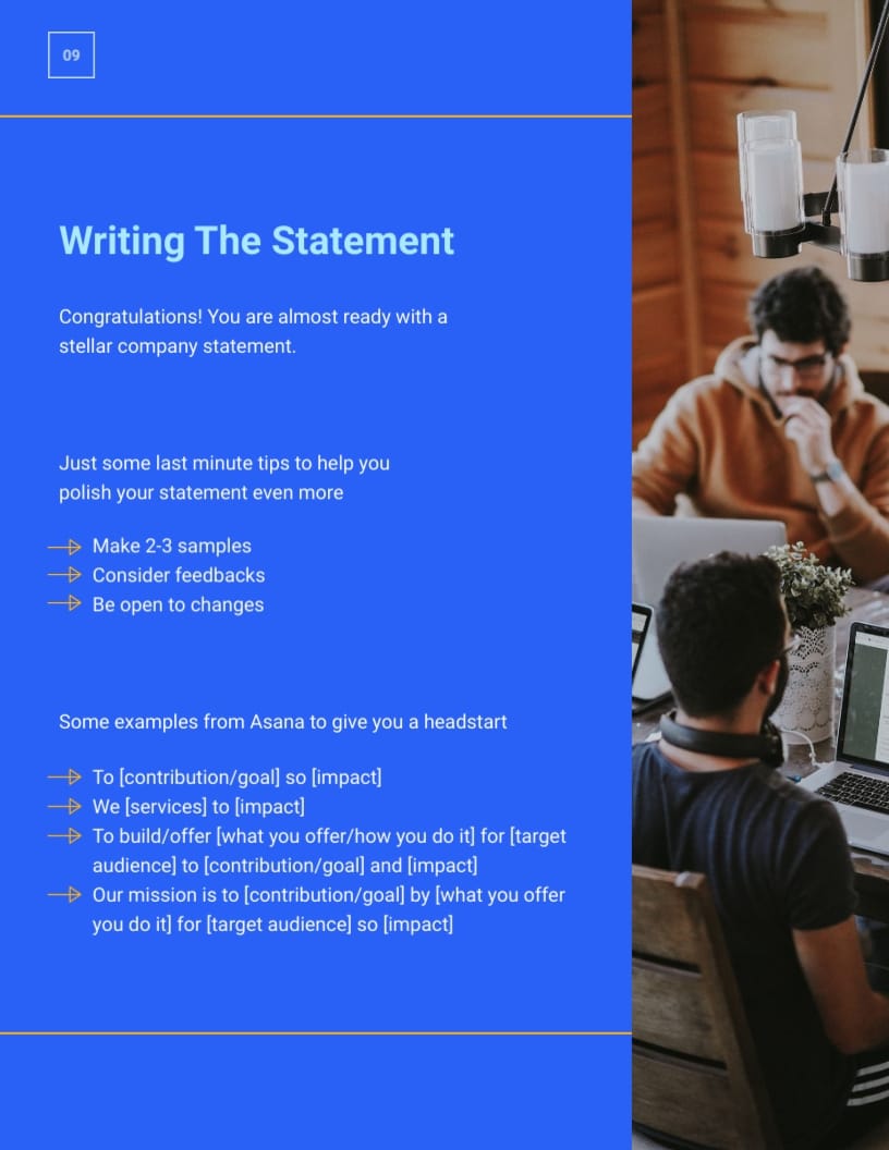 Mission Statement Document Template | Visme